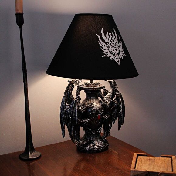 Zeckos | Accents | Gothic Guardians Of Light Medieval Dragons Table ...